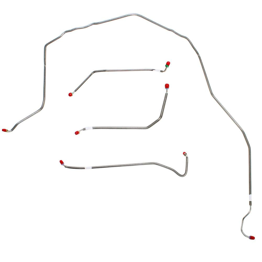 Front Brake Line Kit For 74-82 Chevy Corvette Standard Brakes Front 4 ...